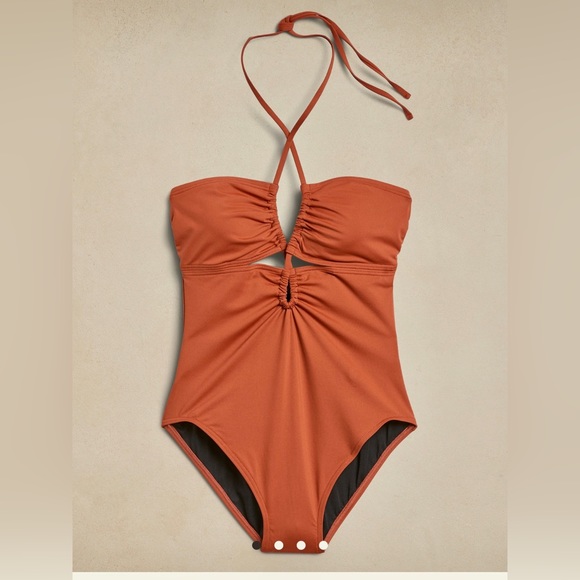 Banana Republic | Swim | Banana Republic Double Keyhole One Piece Rustic Orange | Poshmark